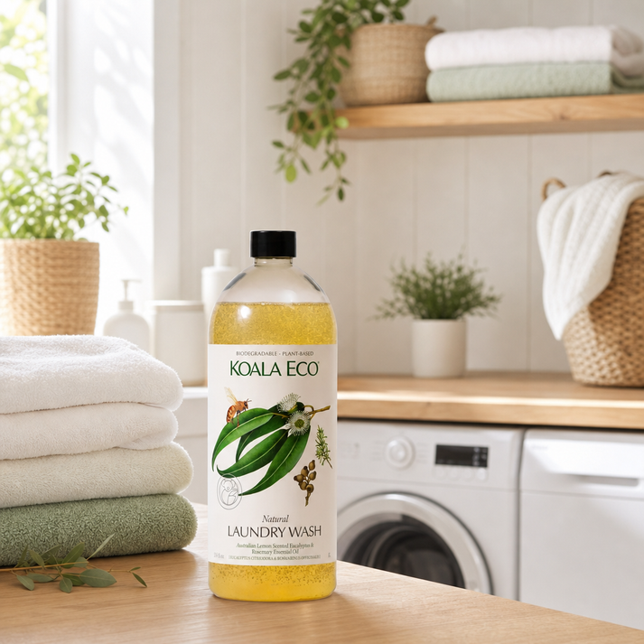 Koala Eco Natural Laundry Wash – Plant‑Based Laundry Detergent (Lemon ...